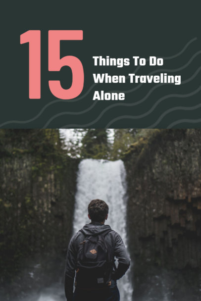 Placeit - Traveler Pinterest Template