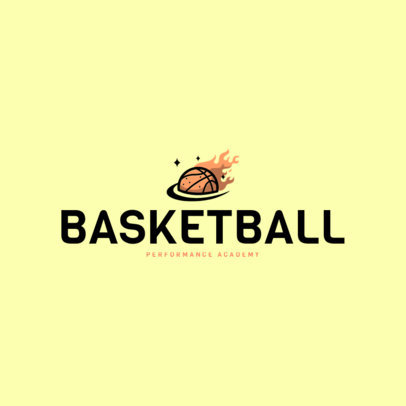 Placeit - Online Logo Maker with Wolf Icon for Basketball Teams