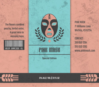 Placeit - Lucha Libre Beer Label Template
