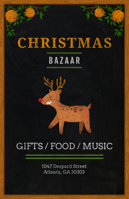 Placeit - Christmas Bazaar Flyer Design Template