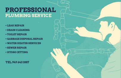 Placeit - Plumbing Flyer Generator for Drain Services