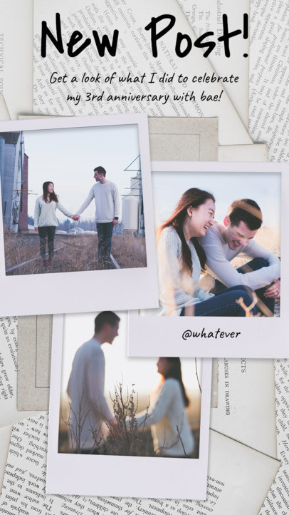 Placeit - Insta Story Template for a Cute Couple Post