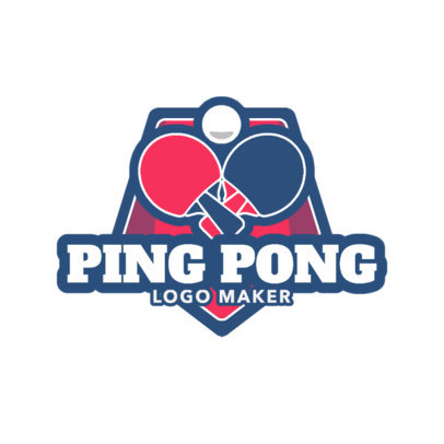 Placeit - Table Tennis Logo Creator for a Ping-Pong Tournament