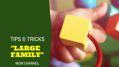 Placeit - YouTube Thumbnail Maker for a Family with Kids YouTube Channel