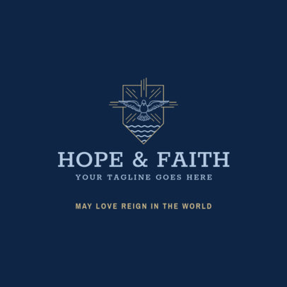Placeit - Logo Maker for a Christian Church Featuring Religious Graphics
