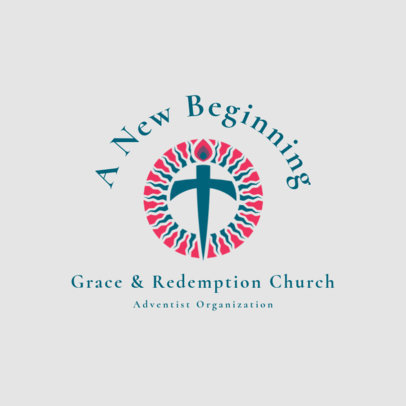 Placeit - Church Logo Generator with Spiritual Symbols