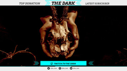 Placeit - Twitch Overlay Maker Featuring Horror Game Settings