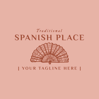 Placeit - Vintage Spanish Food Logo Maker with Windmill Graphics