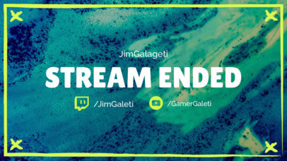 Placeit - Twitch Overlay Maker for an Ended Stream Announcement