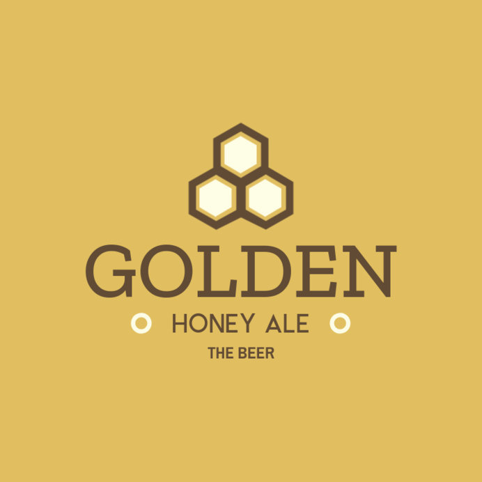 Placeit - Brewery Logo Design Template for a Honey Ale Beer Brand