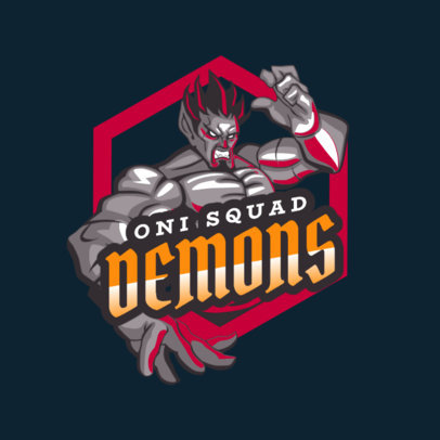 Placeit - Japanese Fighting Game Logo Maker