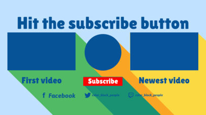 Placeit - Cool YouTube End Card Maker with a Blurry Colored Design