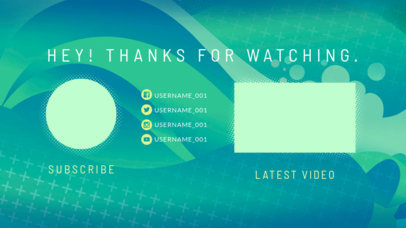 Placeit - Dynamic YouTube End Screen Template with a Modern Style
