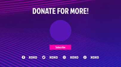 Placeit - YouTube End Screen Maker Featuring Diagonal Striped Background