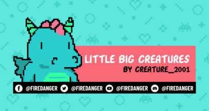 Placeit - Retro Twitch Banner Maker Featuring 8-Bit Characters