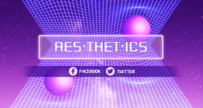 Placeit - Twitch Banner Design Template with Retro VHS Aesthetics