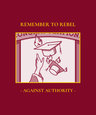 Placeit - T-Shirt Design Maker with a Deflated Football Ball Illustration