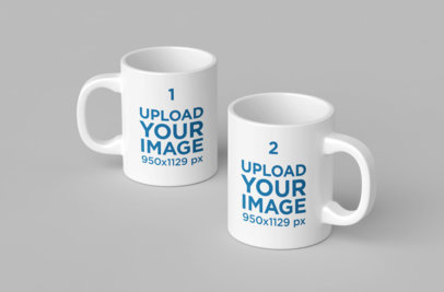 Placeit - 11 oz Coffee Mug Mockup Featuring Knitted Garments