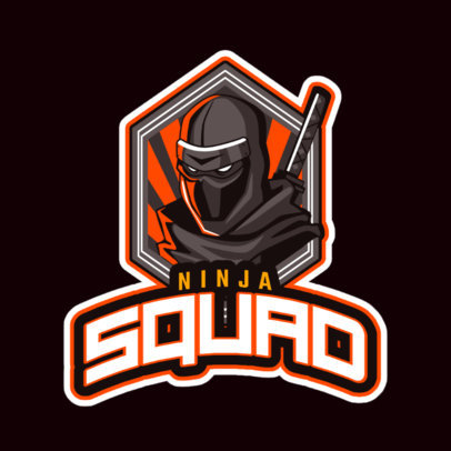 Placeit - Gaming Logo Maker with a Cool Ninja Warrior Illustration