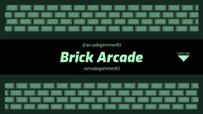 Placeit - Retro YouTube Banner Generator with Pixel Art Patterns