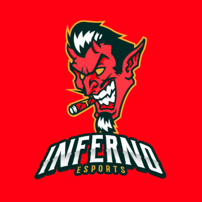Placeit - Logo Generator for Gamers Featuring a Devil Cartoon