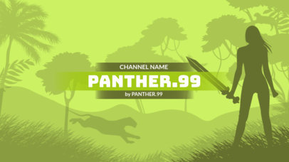 Placeit - YouTube Banner Maker for Action or Adventure Gaming Channels