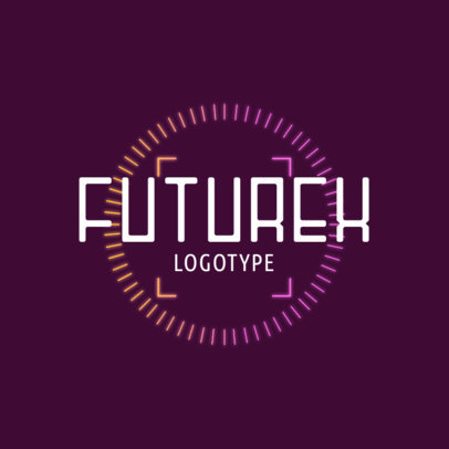 Placeit - Futuristic Logo Maker with Neon-Colored Cyberpunk-Style Graphics