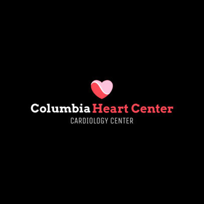 Placeit - Logo Template for a Heart Care Center