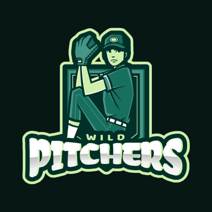 Placeit - Logo Generator with a Female Pitcher