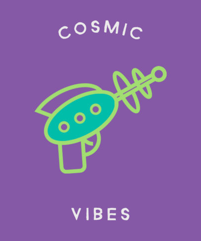 Placeit - Homesick Alien T-Shirt Design Template