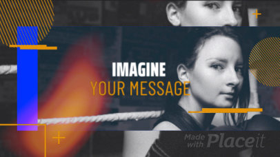 Placeit - Modern Facebook Cover Video Maker with Animated Geometric Shapes