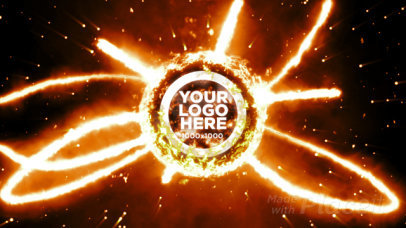 Placeit - Epic Intro Maker for a Logo Reveal Featuring Fire Animations