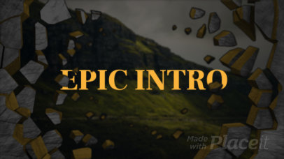 Placeit - Logo Reveal Intro Maker with an Animation of a Wall Breaking
