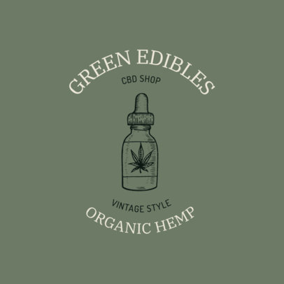 Placeit - Logo Template for a Relaxing Hemp-Extract Product