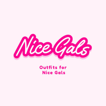 Placeit - Clothing Brand Logo Maker with a Girly Font