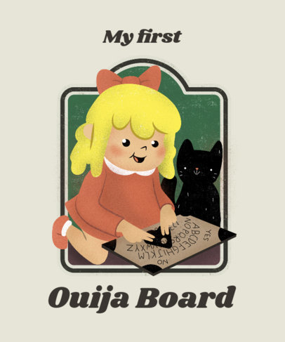 Placeit - Funny T-Shirt Design Template Featuring Dark Humor Graphics