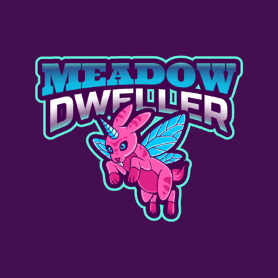 Placeit - Gaming Logo for a Fantasy Game Featuring a Hedgehog with a Horn