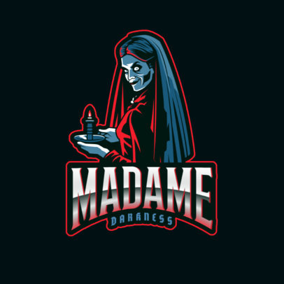 Placeit - Illustrated Logo Template Featuring a Horror Manga Character