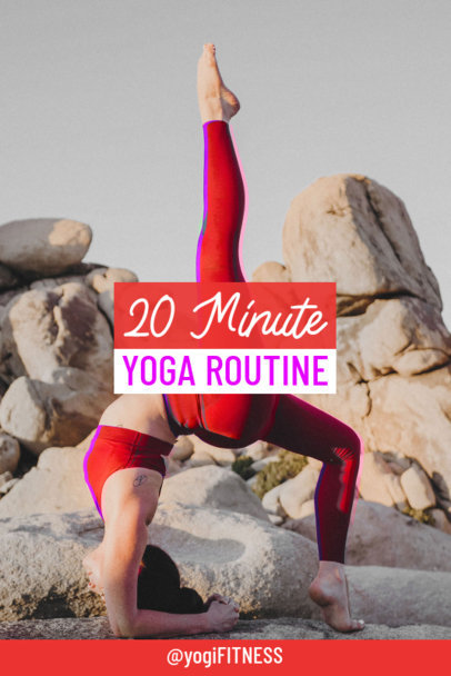 Placeit - Yoga-Themed Pinterest Pin Template with a Minimalistic Style