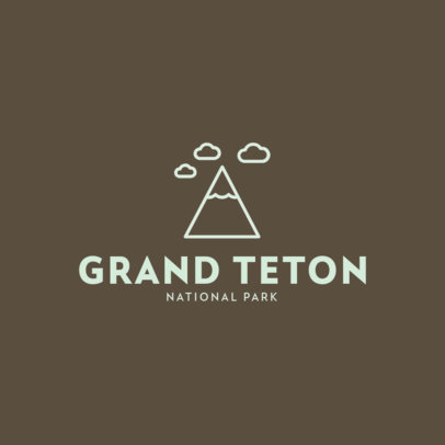 Placeit - State Park Logo Generator Featuring a Mountain Landscape ...