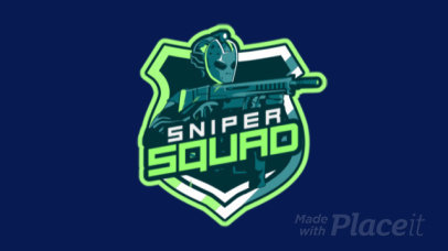 Placeit - Animated eSports Team Logo Template for an FPS Game