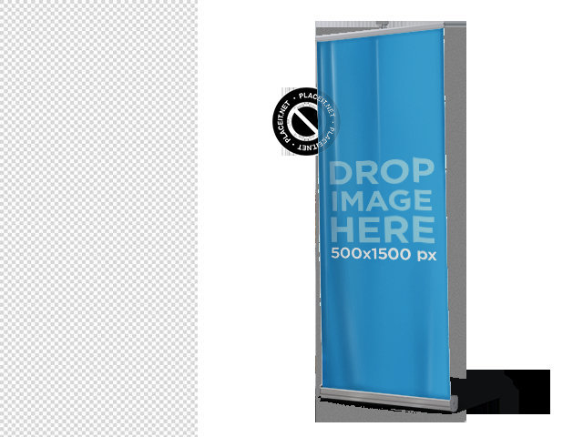 Placeit - Standing Vertical Banner Mockup