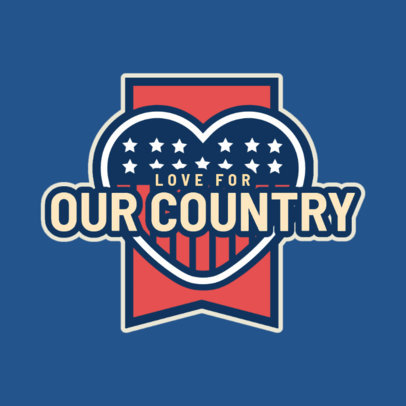 Placeit - Political Campaign Logo Maker Featuring a United States Map ...