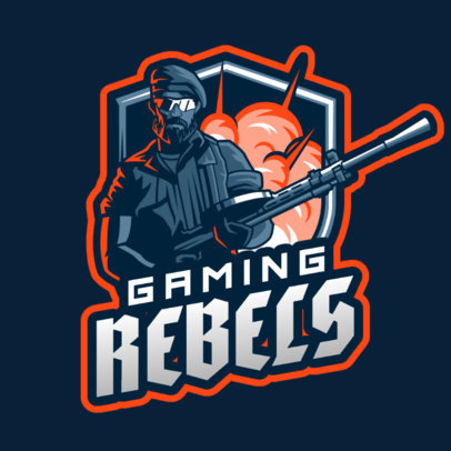 Placeit - Logo Template Featuring Gaming Weapons