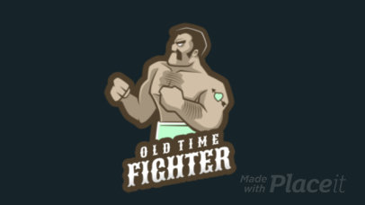 Placeit - Fighting Game Logo Maker Featuring an Animated Muscled ...
