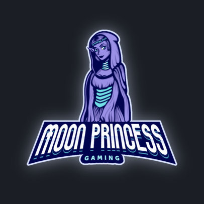 Placeit - Gaming Logo Generator Featuring a Princess from the Amazonia