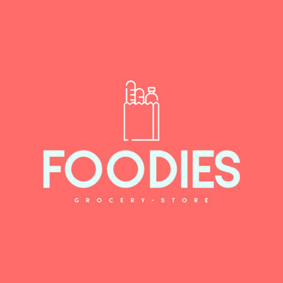 Placeit - Simple Logo Template for a Local Grocery Store