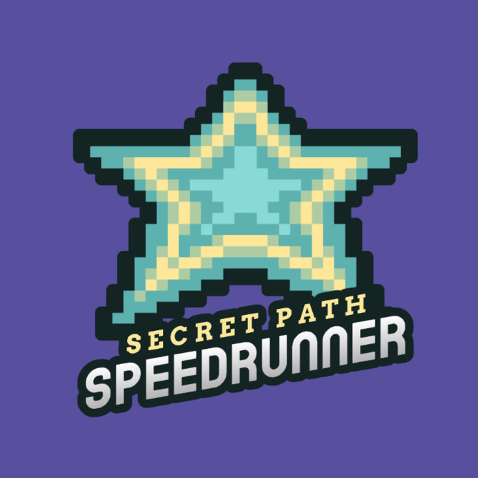 Placeit - Speedrunning-Themed Gaming Logo Featuring Iconic Graphics