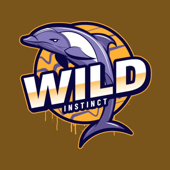 Placeit - Emblem Logo Template Featuring an Aggressive Dolphin