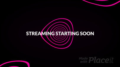Placeit - Twitch Starting Soon Screen Video Maker with Animated Wavy Lines